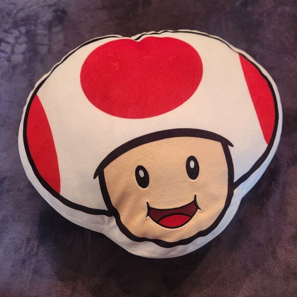 Tomy | Toys | Super Mario Club Mocchimocchi 5 In Plush Toad Pillow Toy ...